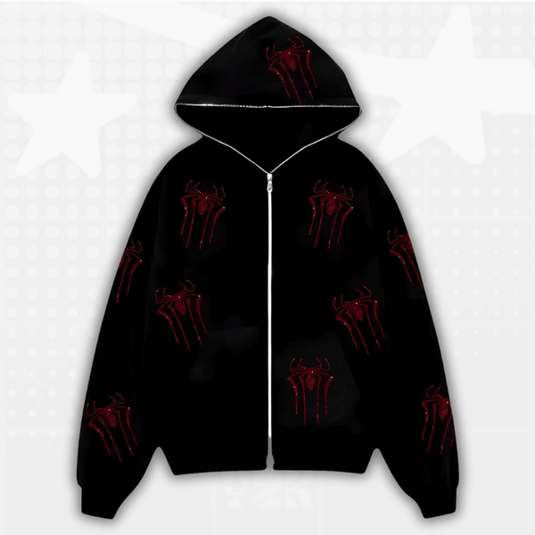 Black Grunge Y2K Hoodie | Y2k Glory - Y2K Glory