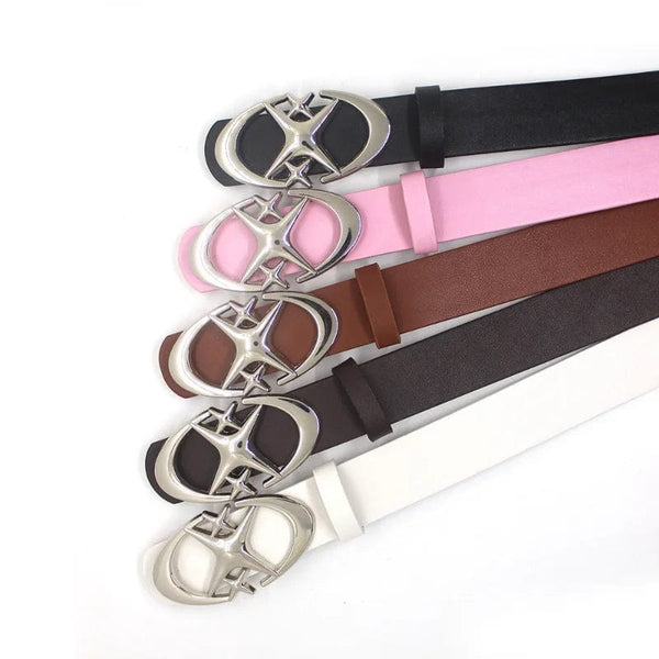 Punk Moon Star Buckle Y2K Belt | Y2k Glory - Y2K Glory