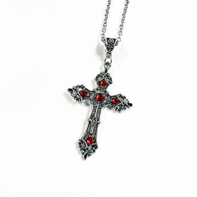 Y2K Cross Pendant Necklace | Y2k Glory - Y2K Glory